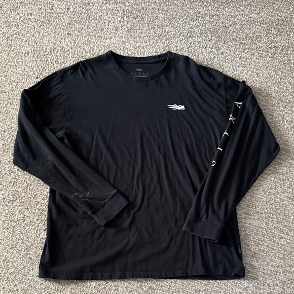 sitka | Shirts | Sitka Mens Black Long Sleeve Tee | Poshmark
